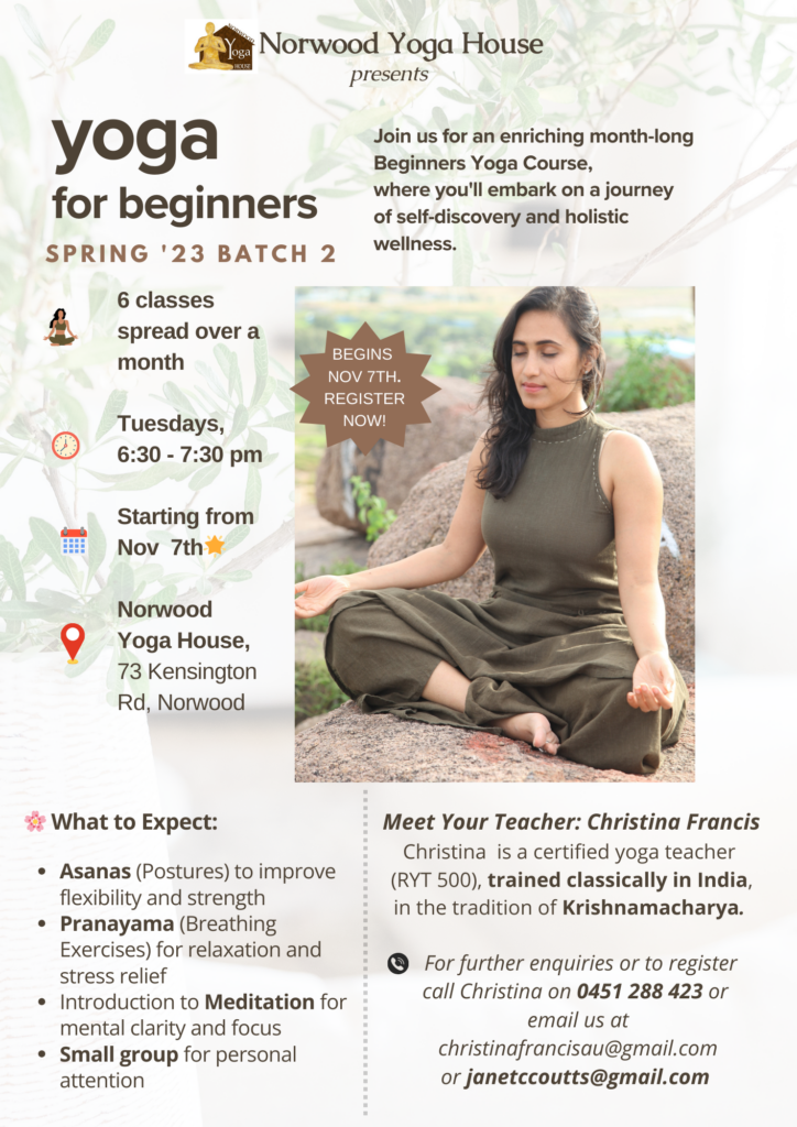 Yoga For Beginners: Spring ’23 Batch #2 – Yoga Australia